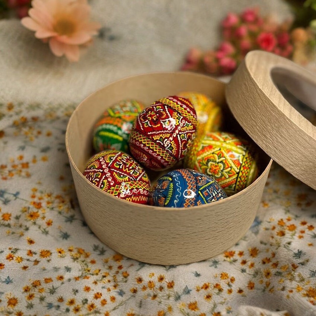 Handmade Ukrainian Pysanky Eggs, Set of 6, Easter Decor - Etsy
