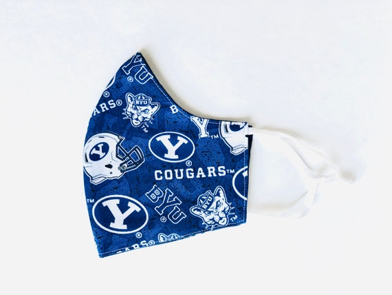 ADJUSTABLE BYU Brigham Young University Face Mask | Etsy