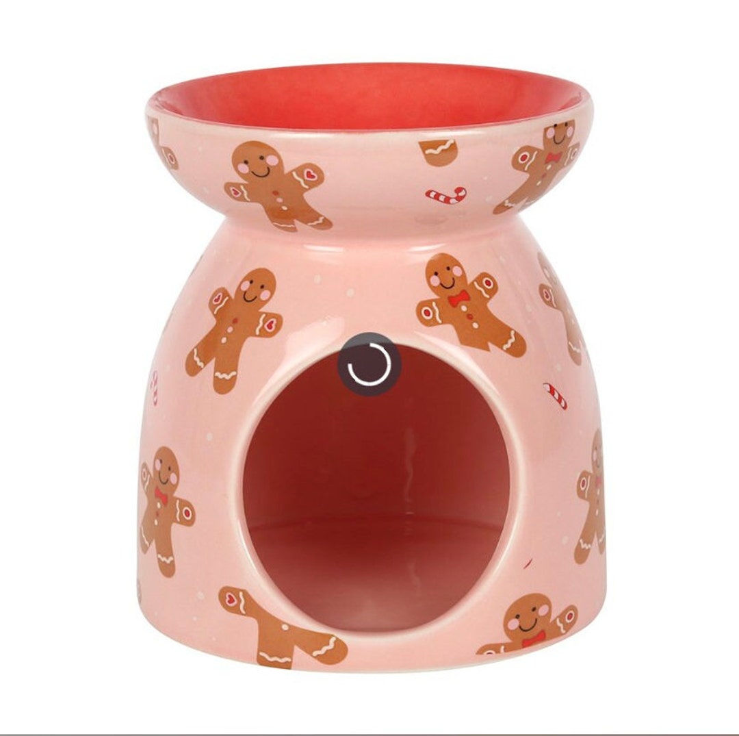 Gingerbread Wax Melt Burner With Free Gingerbread Shaped Wax Melt - Etsy
