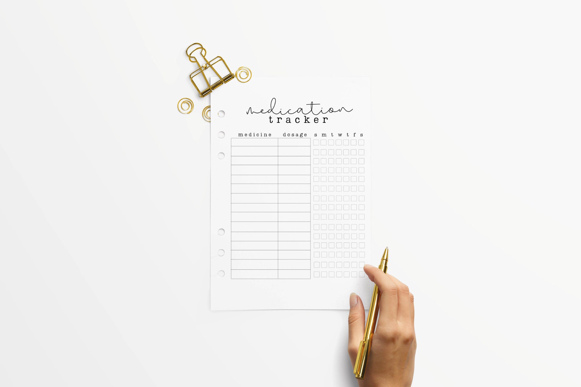 Medication Tracker A5 Bullet Journal Insert Chronic - Etsy