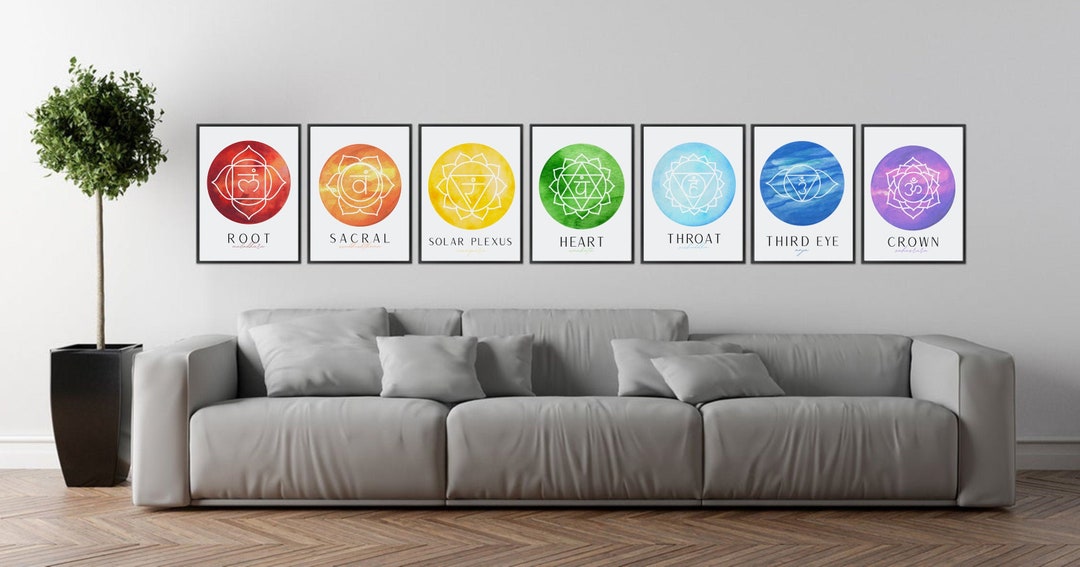 Chakra Watercolor Art Print – Set of 7 | Yoga, Meditation, Spirituality ...