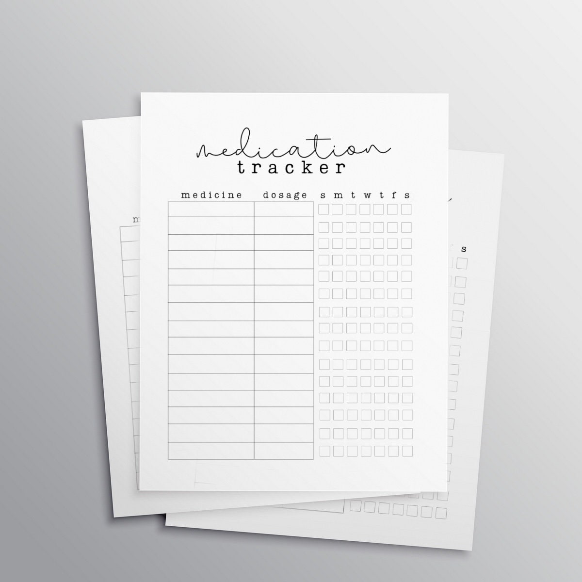 Medication Tracker A5 Bullet Journal Insert Chronic - Etsy