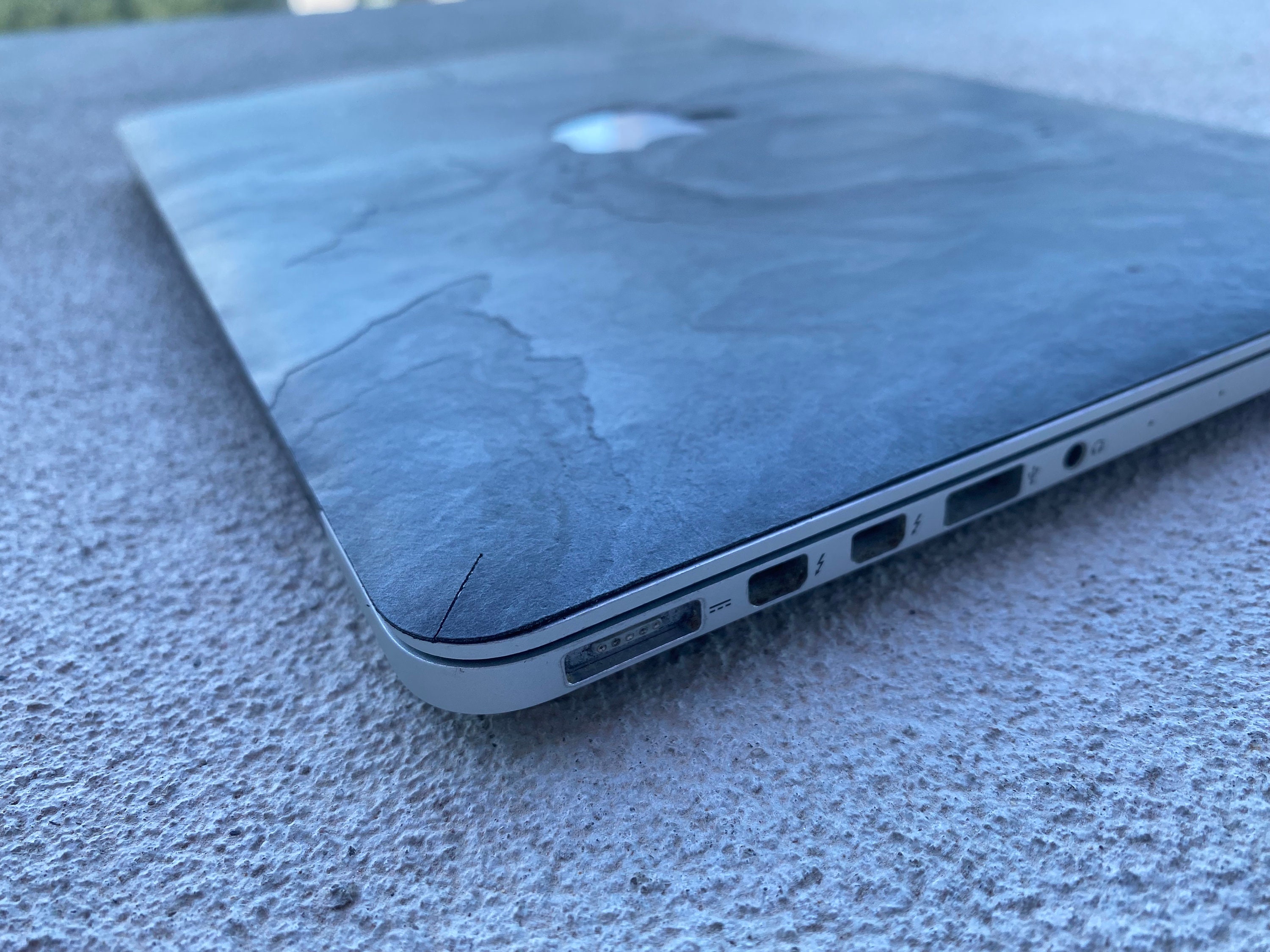 Black greyish Slate/stone Skin for MacBook MacBook Air 13 - Etsy