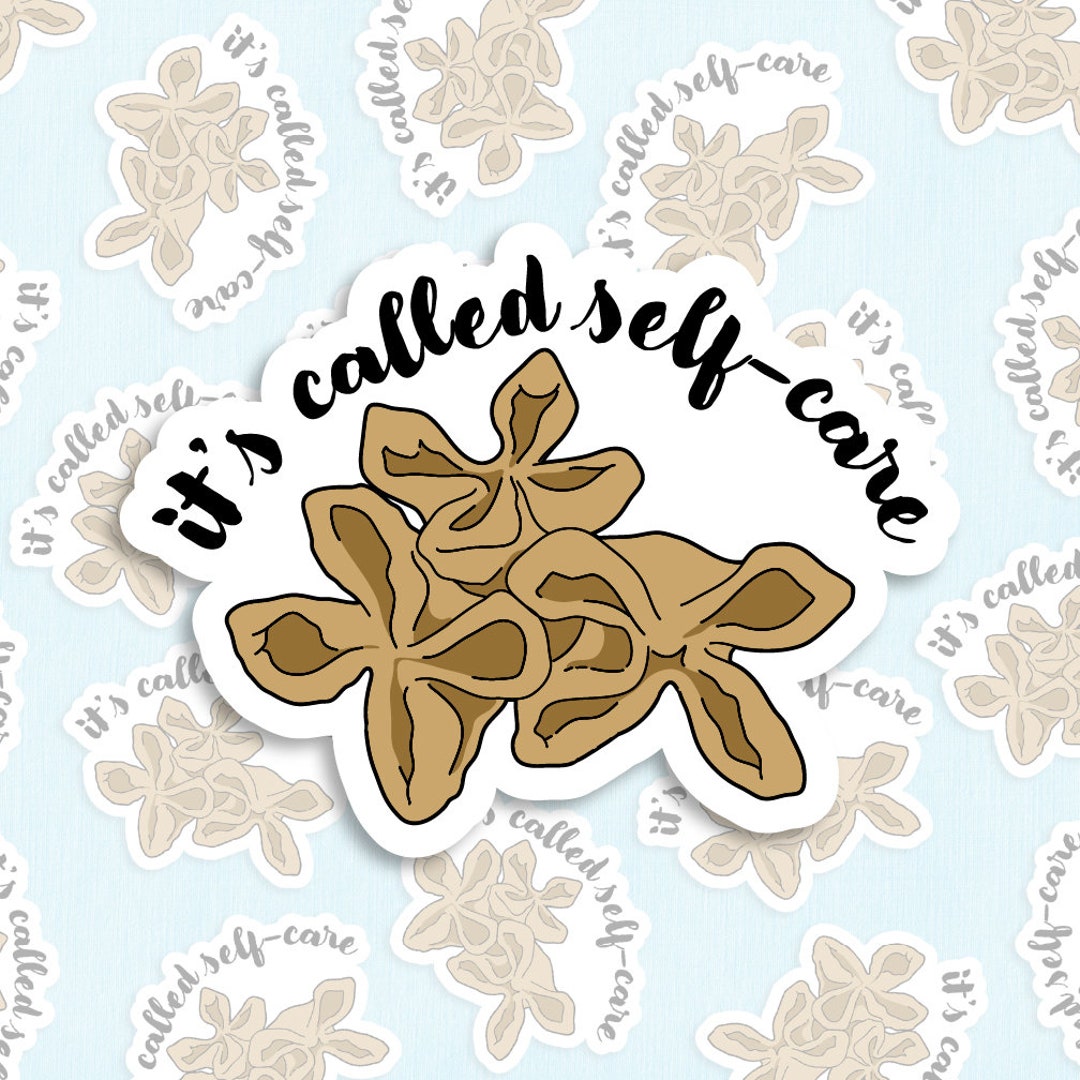It's Called Self Care Crab Rangoon Sticker, Funny Mental Health Decal ...