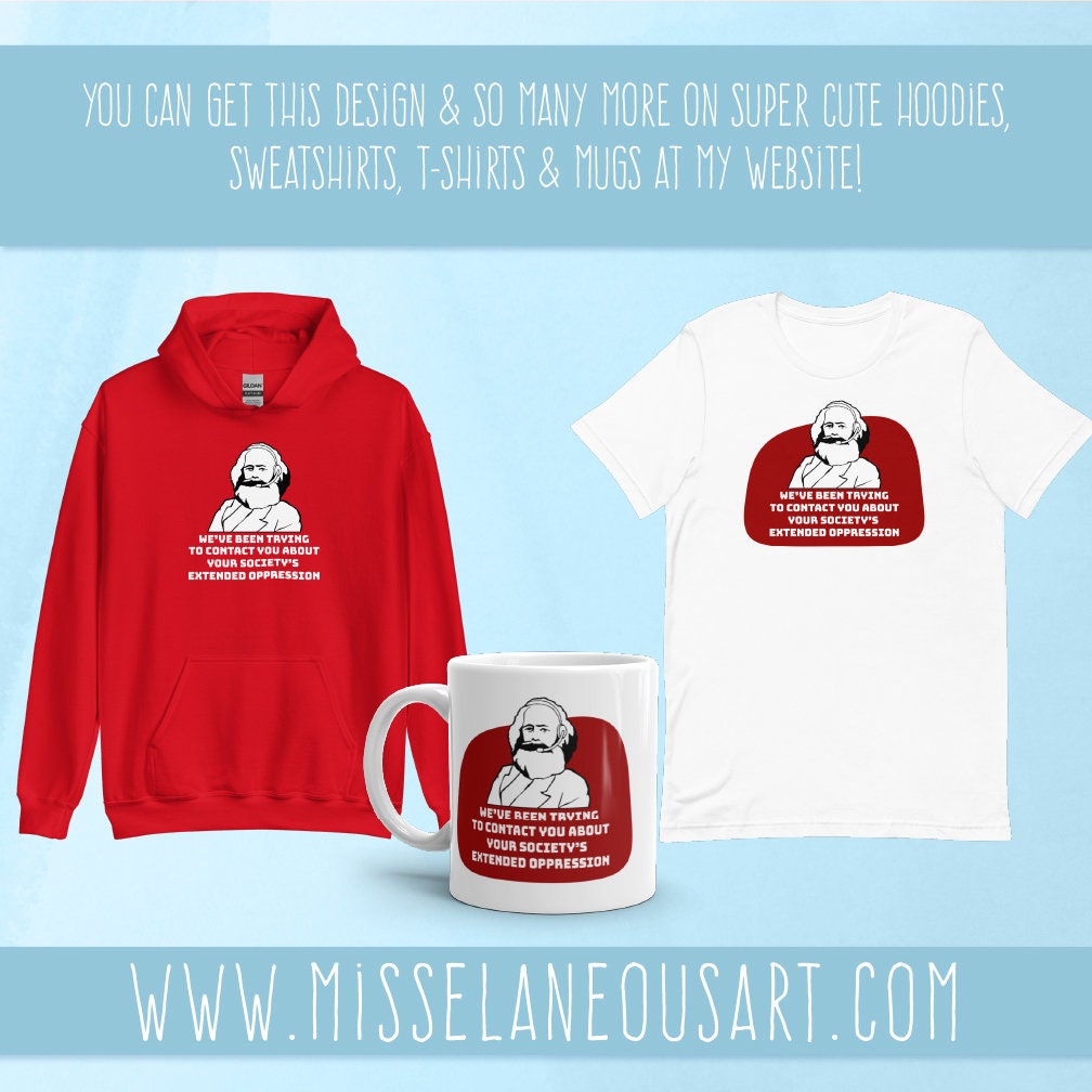 Karl Marx Telemarketer Sticker, Funny Communist Decal, Marxist Meme ...