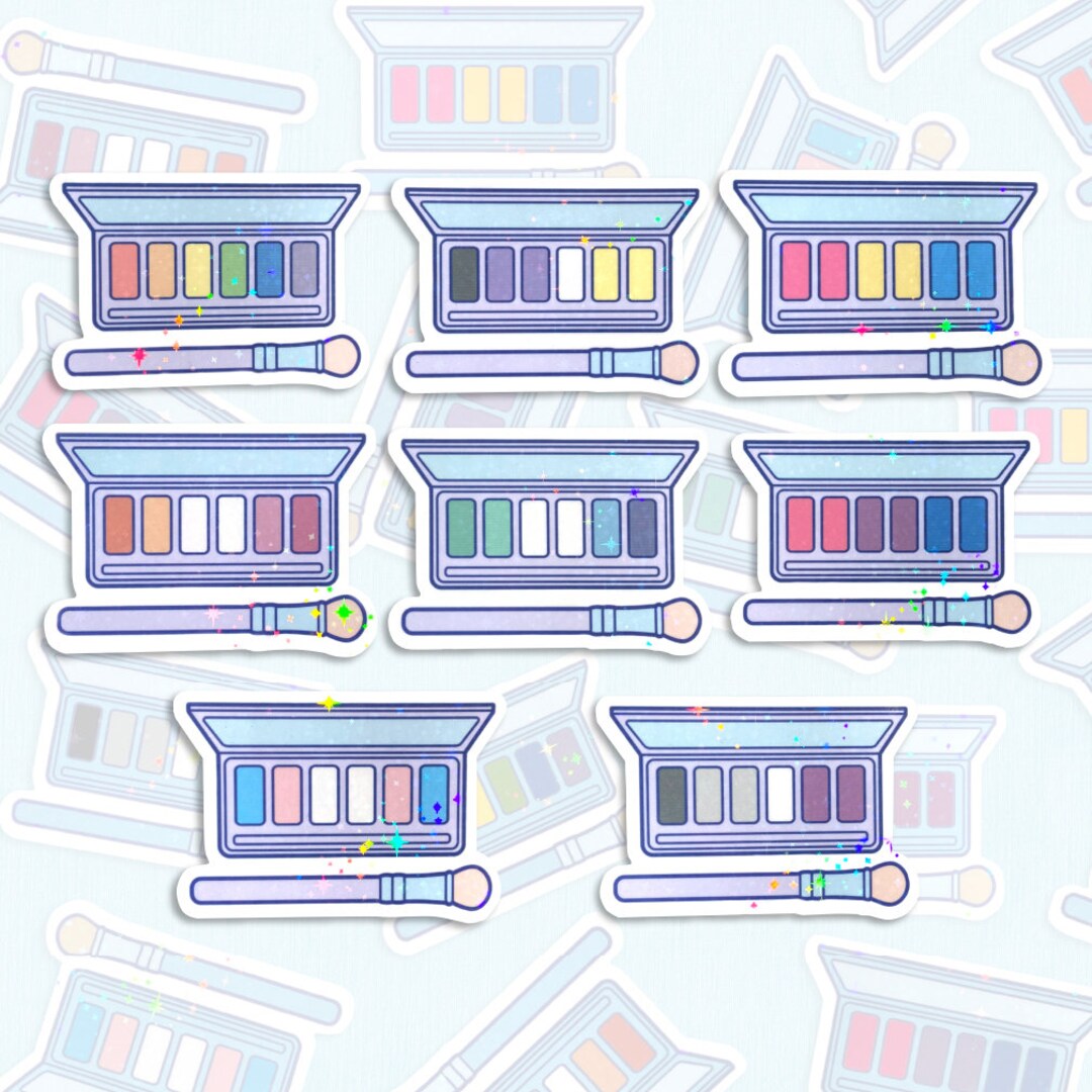 Pastel Pride Palette Holo Stickers, LGBTQIA+ Pride Decals, Subtle ...