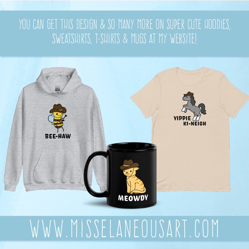 Cowboy Animal Stickers, Cute Western Decals, Funny Cowboy Pun Stickers ...