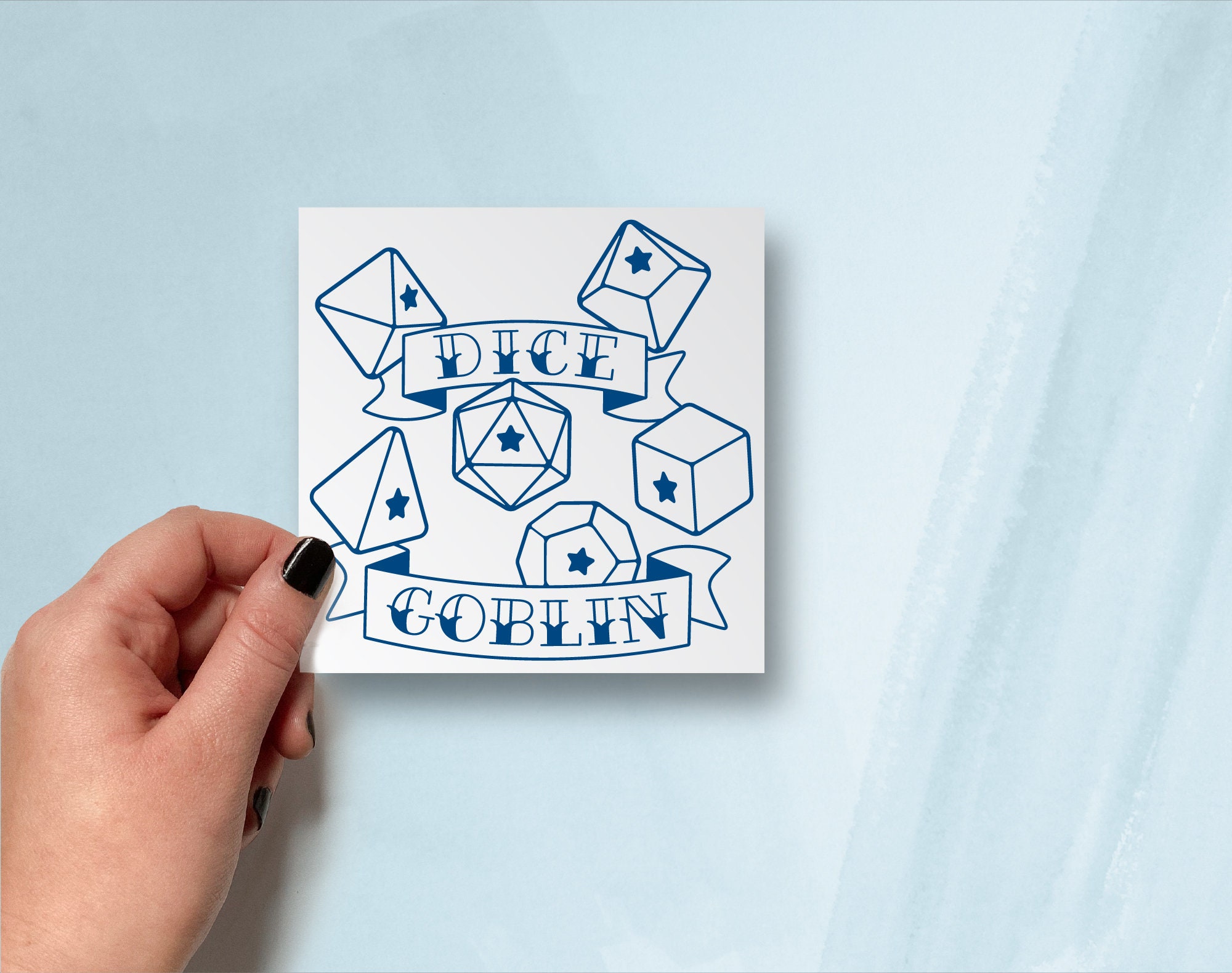 Dice Goblin Vinyl Decal: D20 Tabletop Gaming Sticker - Etsy