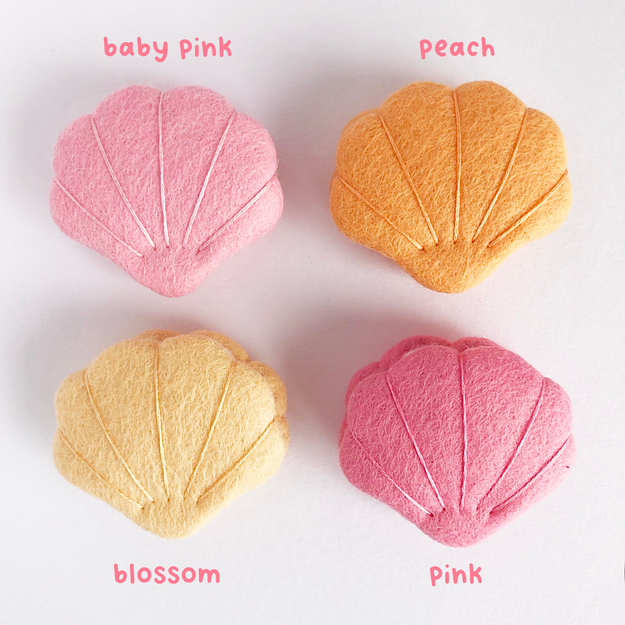 1 Felt Shell Macaron, Mermaid Macaroon, Felt Cakes by Sew Cakey (made ...
