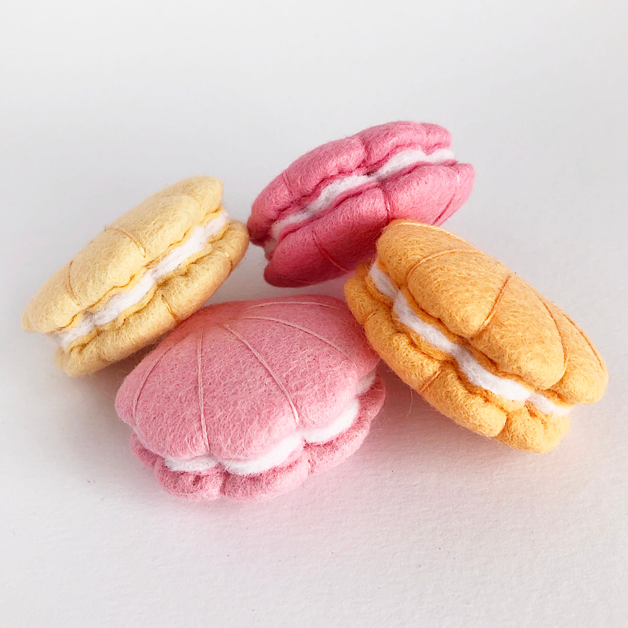 1 Felt Shell Macaron, Mermaid Macaroon, Felt Cakes by Sew Cakey (made ...