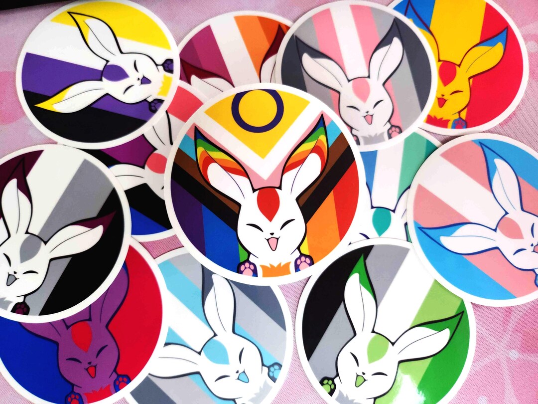 FFXIV Carbuncle Pride Flag Stickers | Final Fantasy XIV | Water Bottle ...