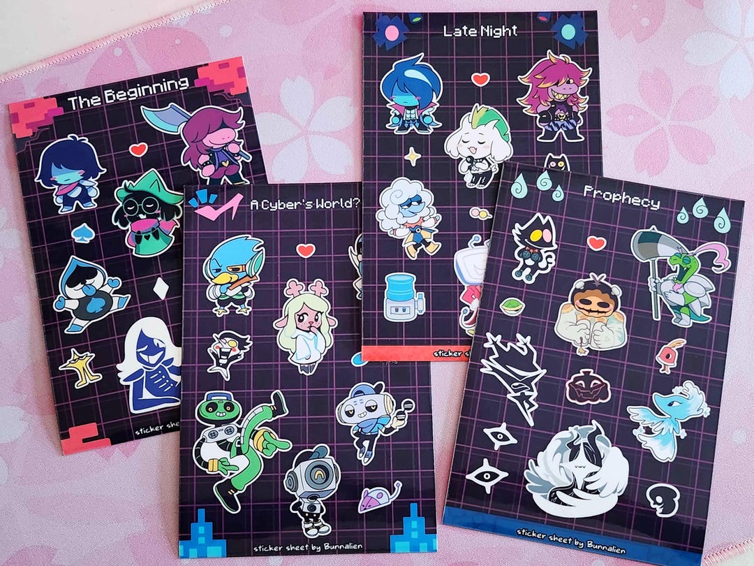 Deltarune Sticker Sheets | Stationery - Etsy