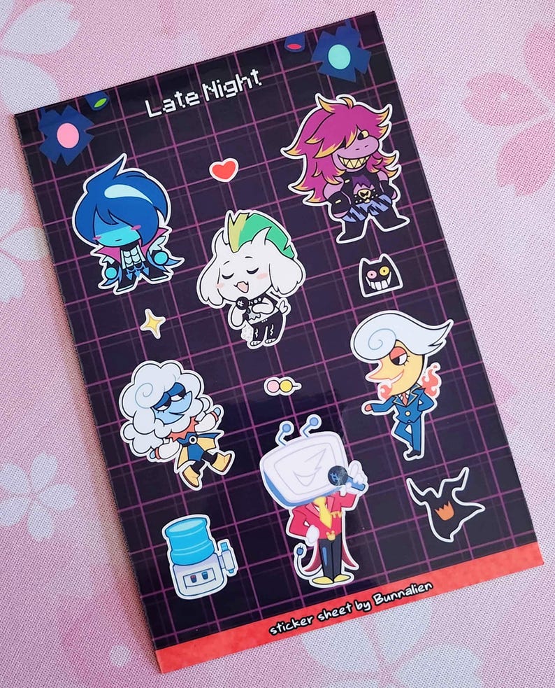 Deltarune Sticker Sheets | Stationery - Etsy Canada