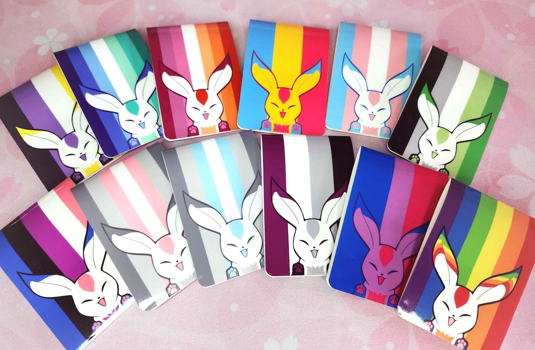 FFXIV Carbuncle Pride Flag Magnetic Bookmark | Final Fantasy XIV ...