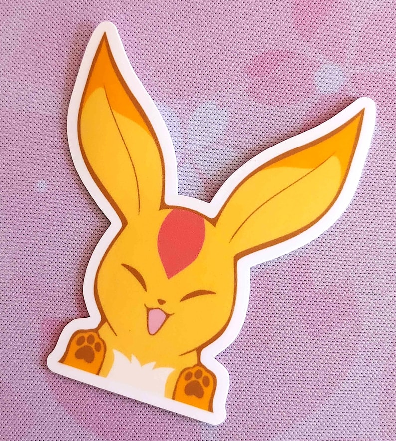 FFXIV Carbuncle Peeking Stickers | Stationery - Etsy