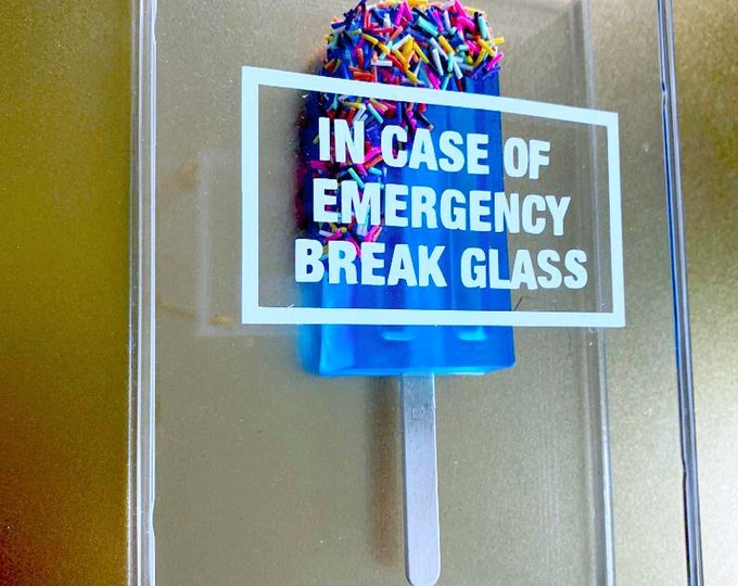 Resin Popsicle, Sprinkle Popsicle, in Case of Emergency Break Glass ...
