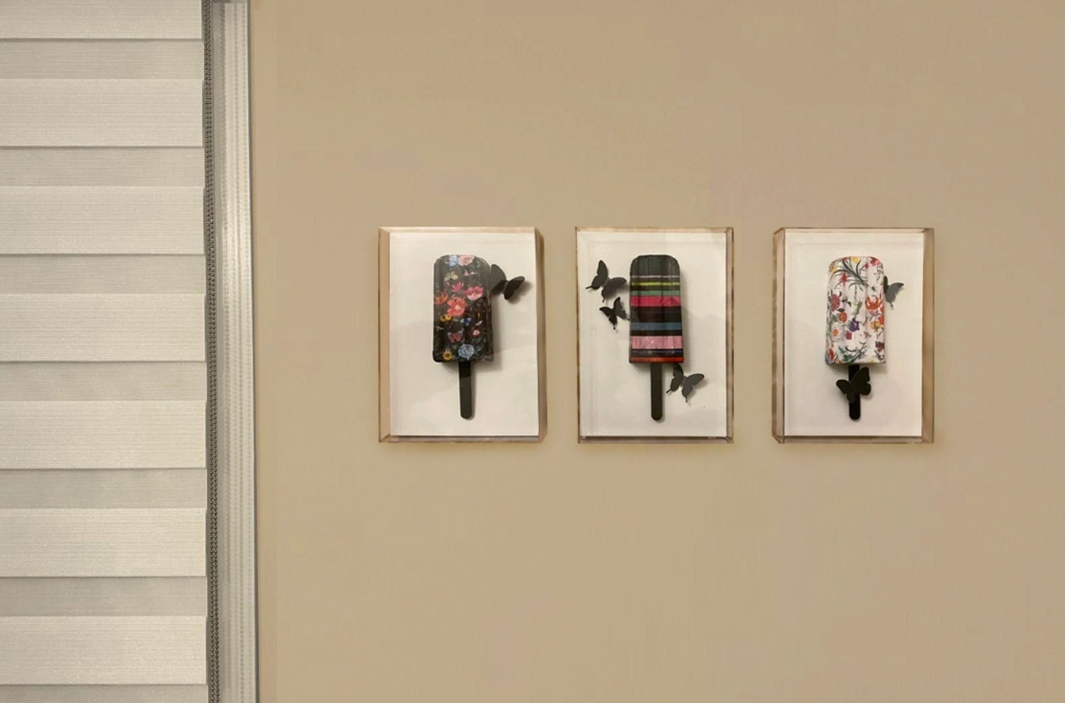 Shadow Box Popsicle Art - Etsy