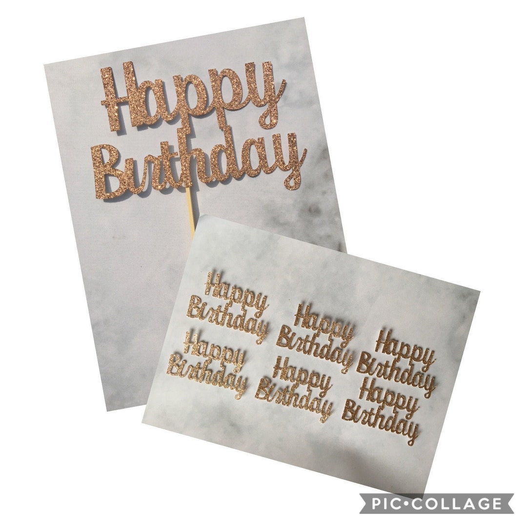 Happy Birthday Topper Set - Etsy