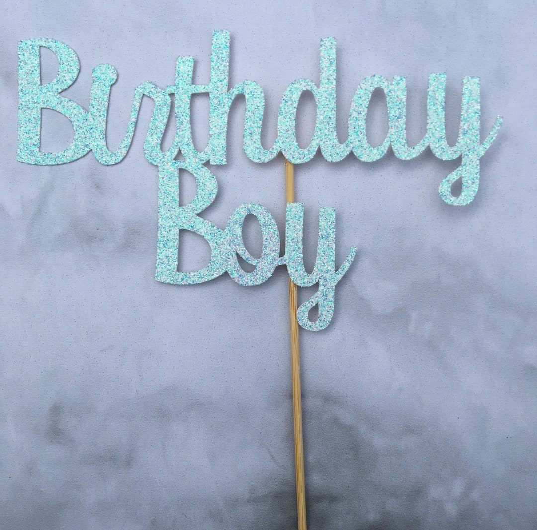Birthday Boy Cake Topper Birthday Cake Toppers Happy - Etsy
