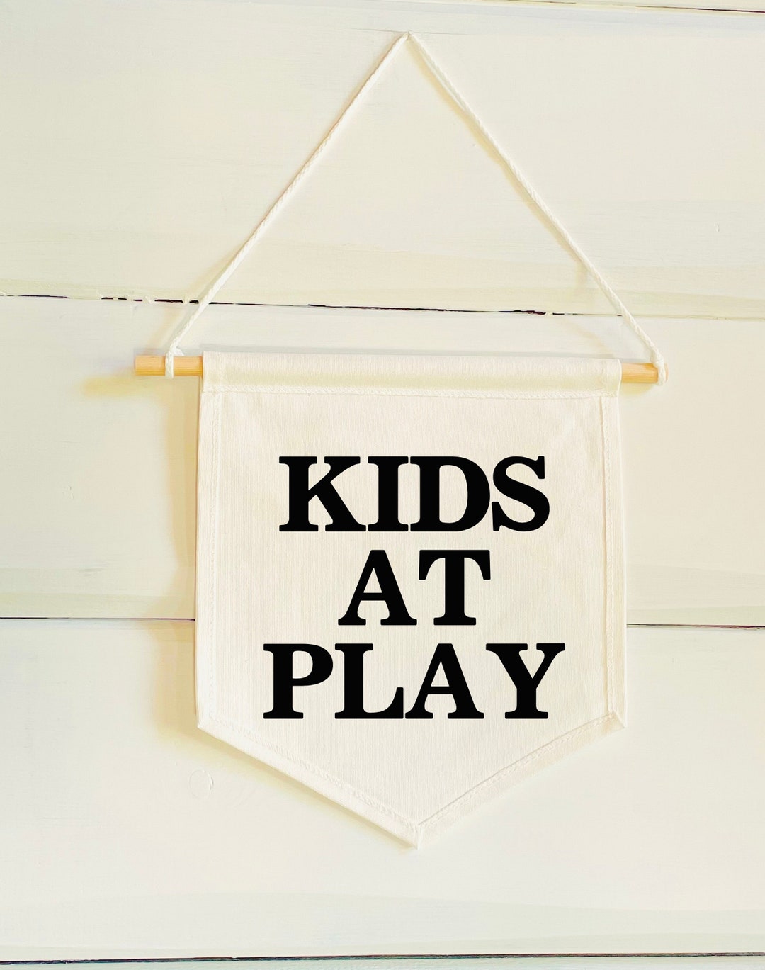 Kids at Play Banner - Daycare Decor Wall - Kids Playroom Decor Inspo ...
