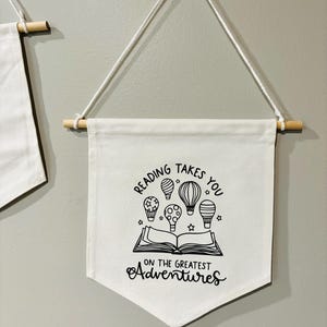 Reading Takes You on Adventures Banner - Reading Area - Reading Nook ...