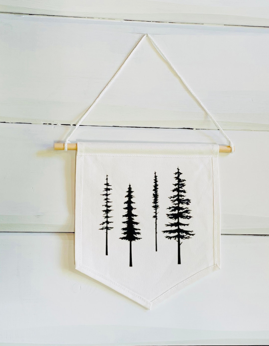 Trees Nature Wall Banner - Woodland Nursery Wall Art - Kids Wall Banner ...