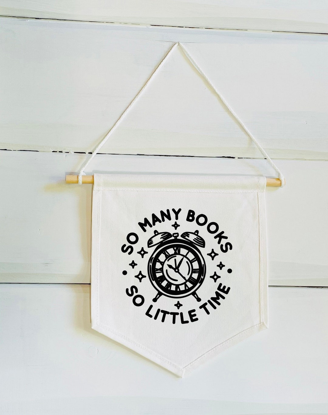 So Many Books so Little Time Wall Banner - Reading Nook Banner ...