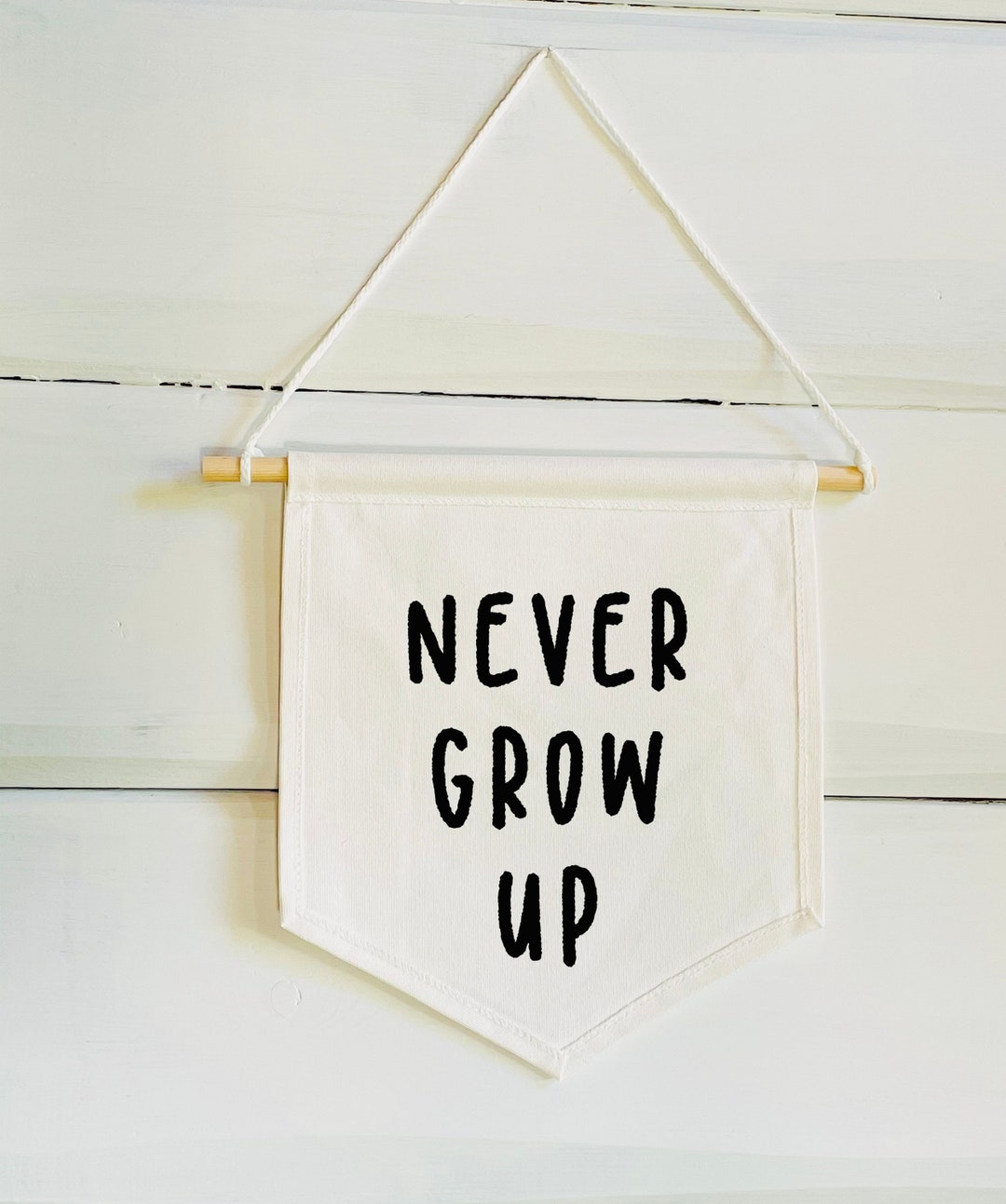 Never Grow up Banner Art - Nursery Banner Art - Kids Banner Art ...
