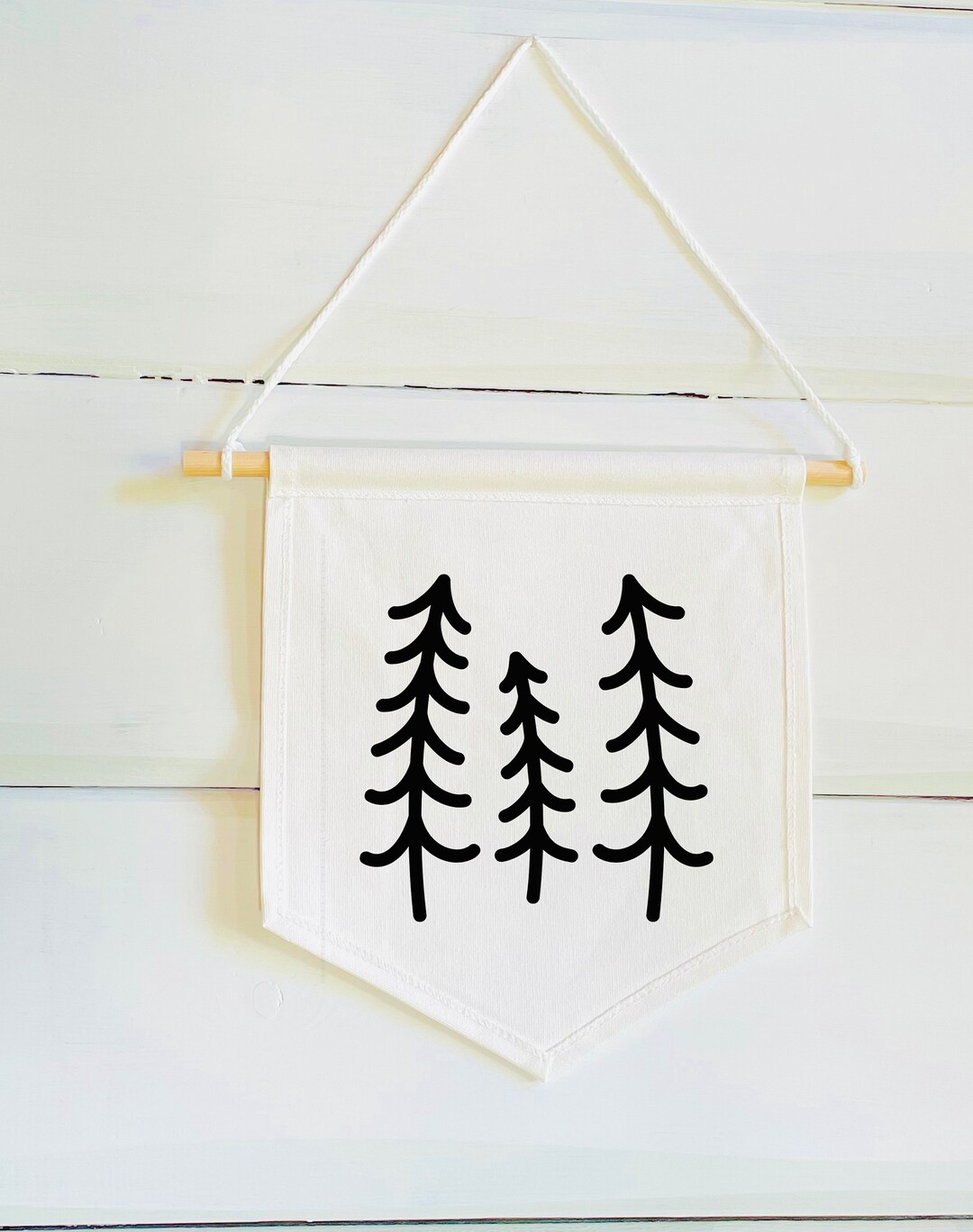 Trees Nature Wall Banner - Woodland Nursery Wall Art - Kids Wall Banner ...