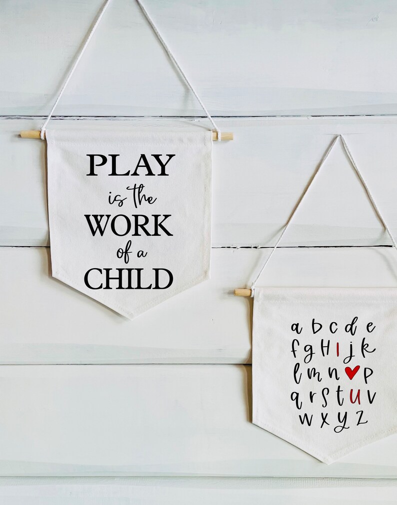 Alphabet Banner - ABC Banner Wall - Daycare Decor Wall - Kids Playroom ...