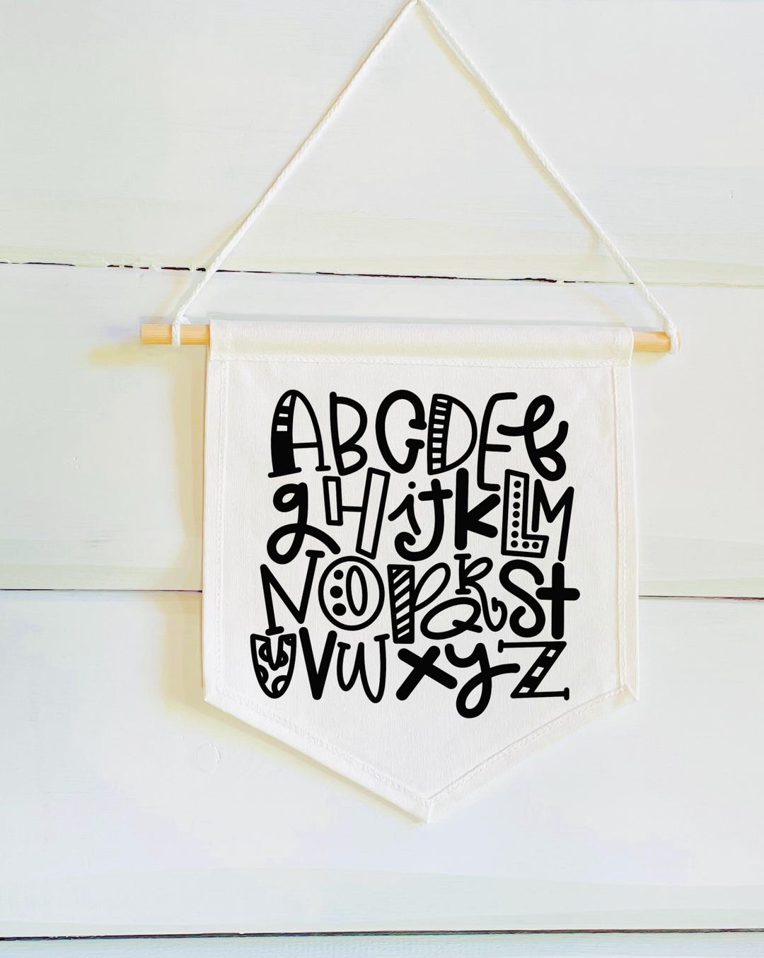 Alphabet Banner ABC Banner Wall Daycare Decor Wall Kids Playroom Decor ...