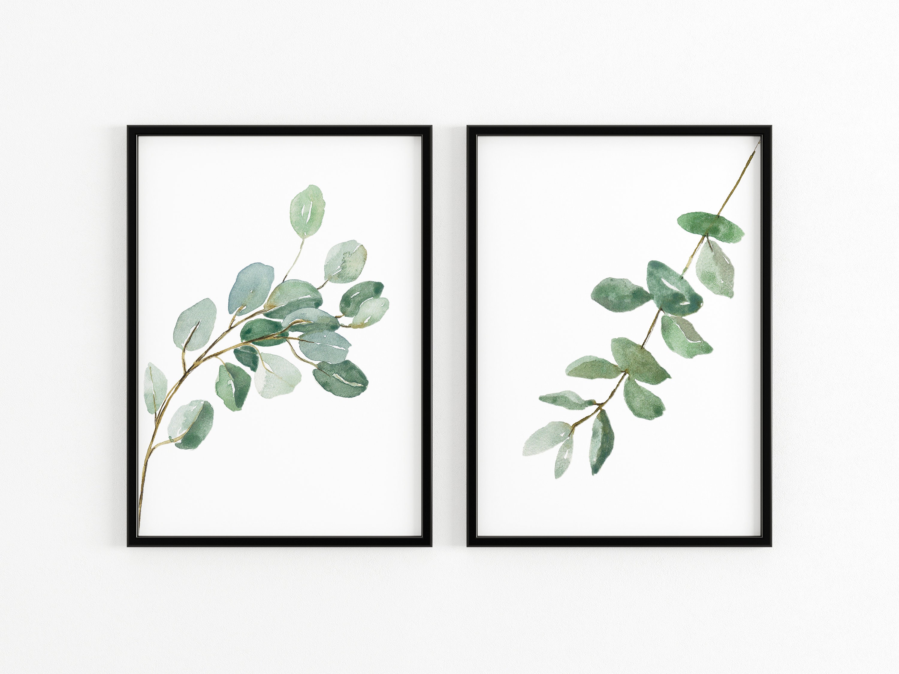 Nature Prints Set of 2 Prints Botanical Wall Prints Home | Etsy UK