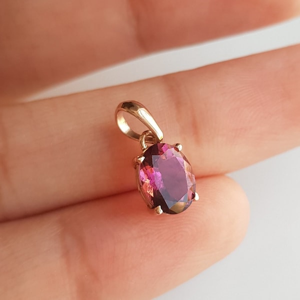 Pink Stone Pendant - Etsy