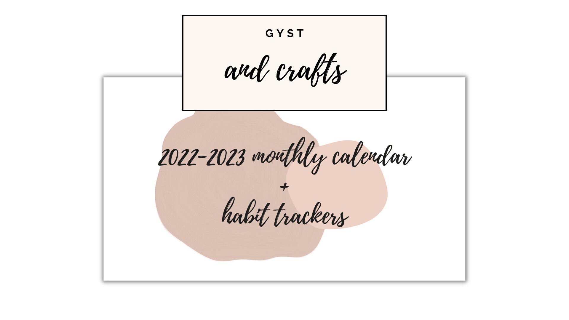 Printable 2022-2023 Monthly Calendar - Etsy