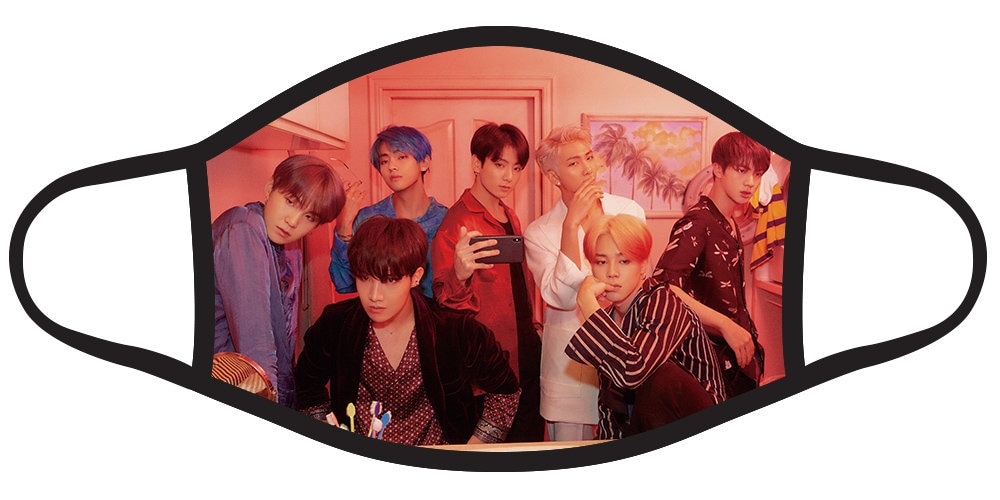 BTS Cloth Face Mask 5 Pack Kpop Bangtan Boys Unisex Washable | Etsy
