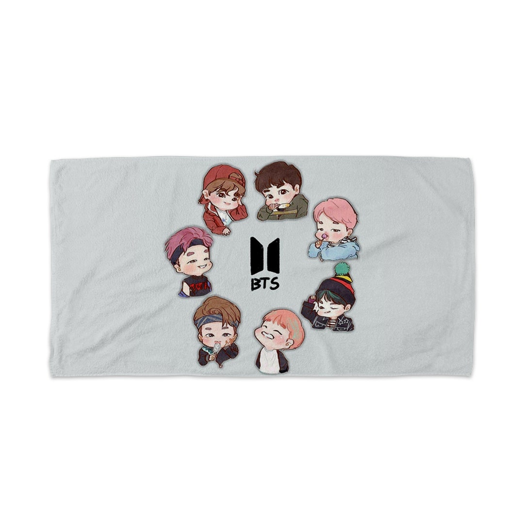 Kpop BTS Bangtan Boys Beach Rally Golf Towel 100% Microfiber Printed in ...