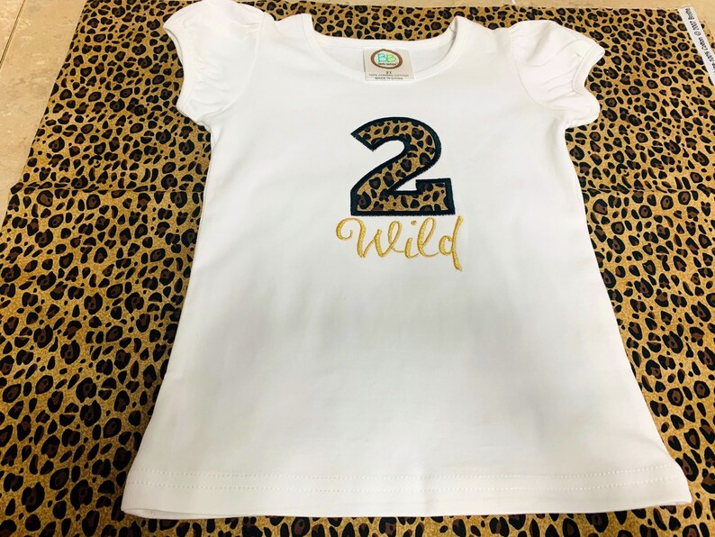 Girl Two Wild Birthday Shirt Girl 2nd Birthday Outfit Girl Etsy