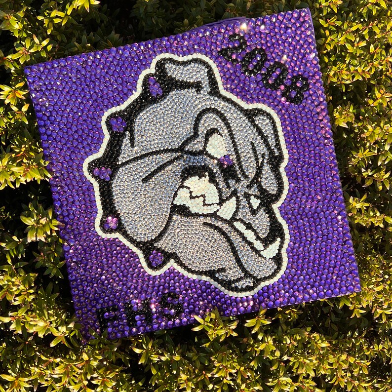 Custom Rhinestone Graduation Cap - Etsy