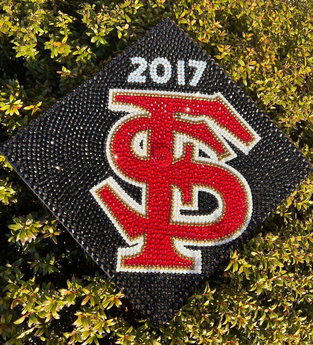 Custom Rhinestone Graduation Cap - Etsy