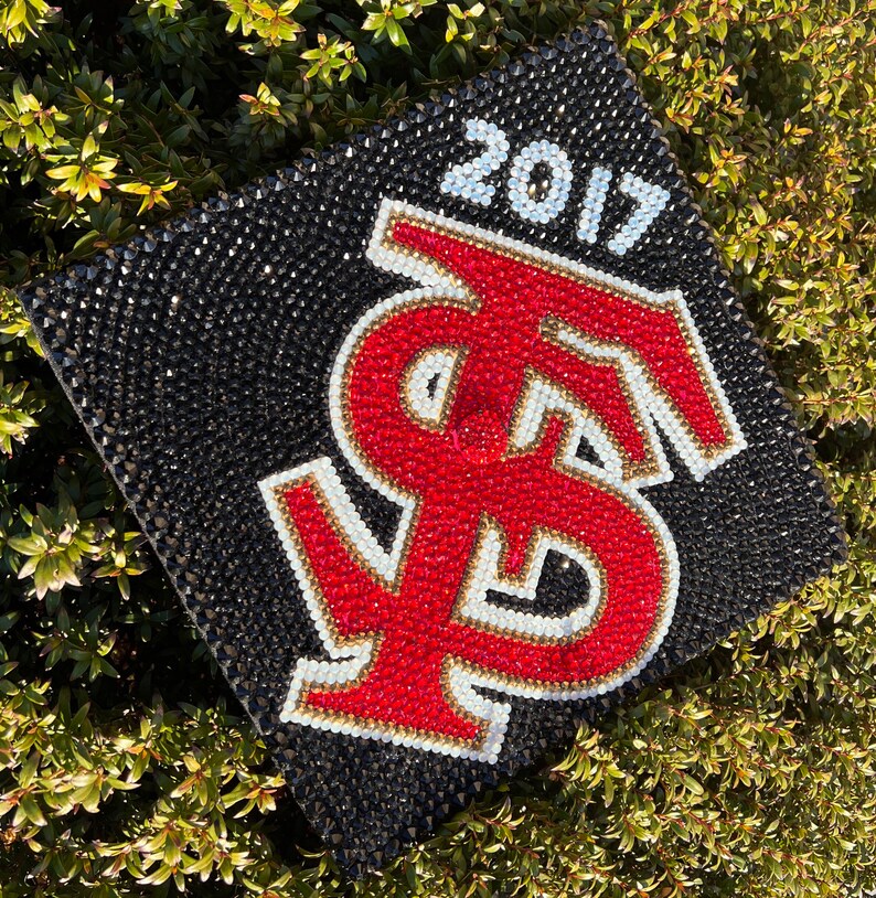 Custom Rhinestone Graduation Cap - Etsy
