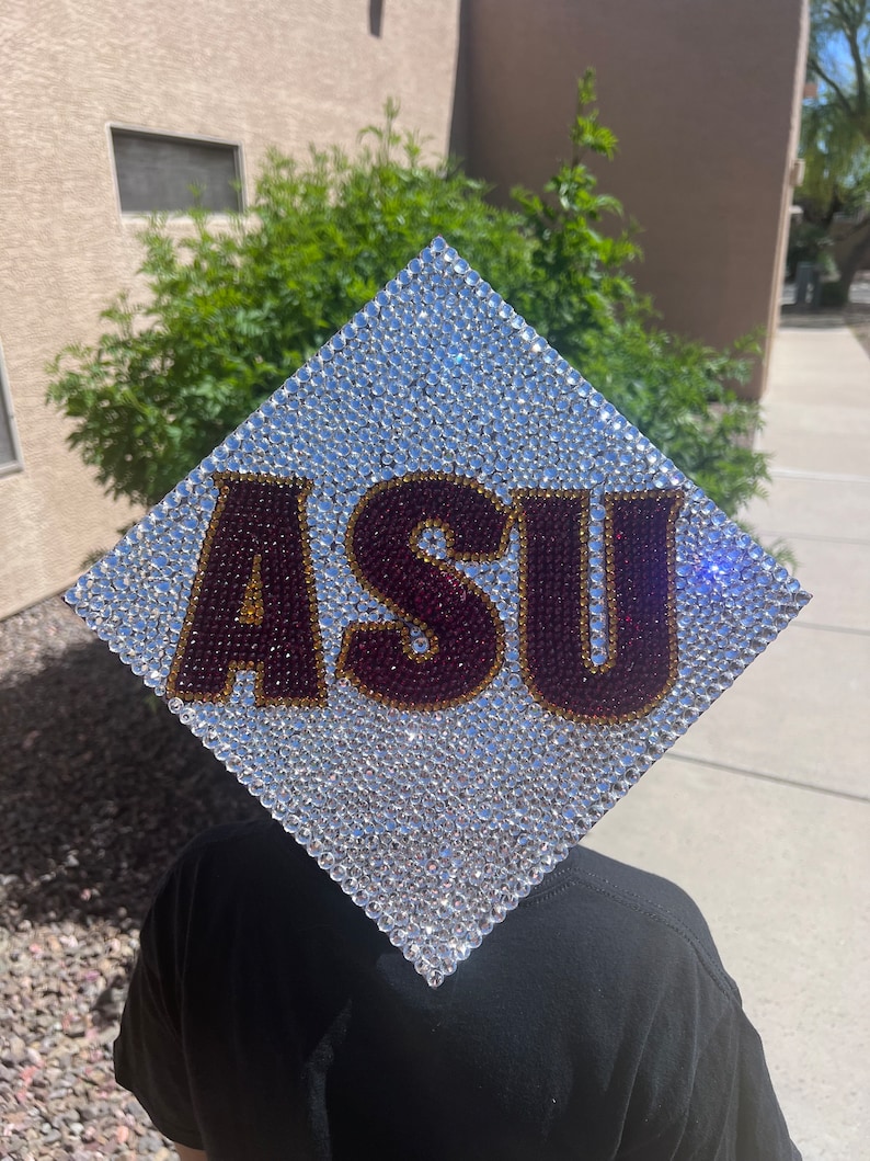 Custom Rhinestone Graduation Cap - Etsy