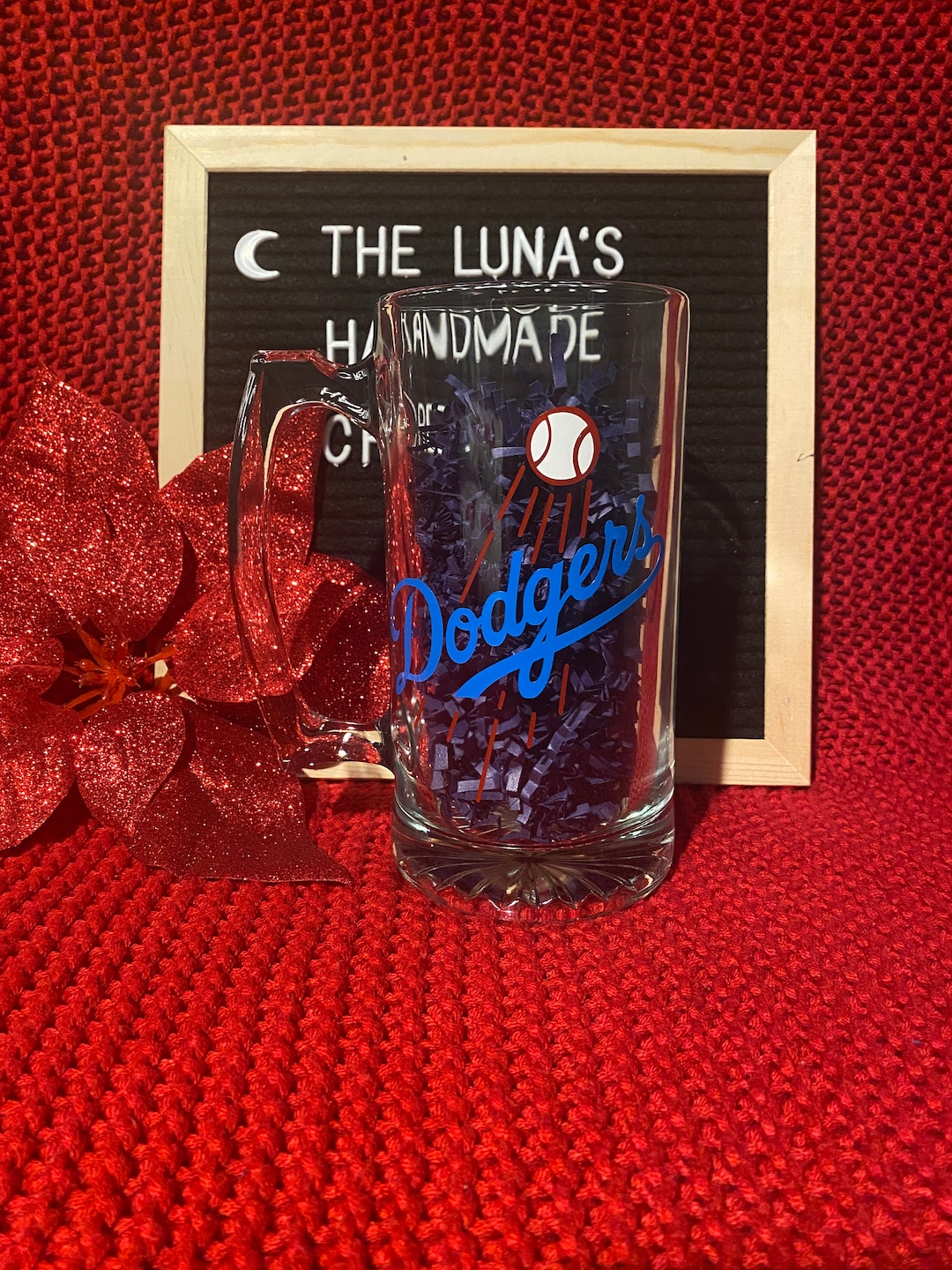 Los Angeles Dodgers Beer Mug - Etsy