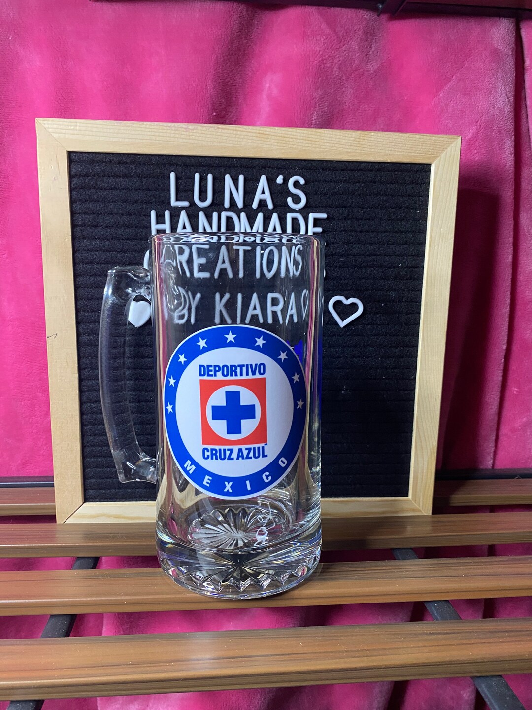 Cruz Azul Beer Mug - Etsy