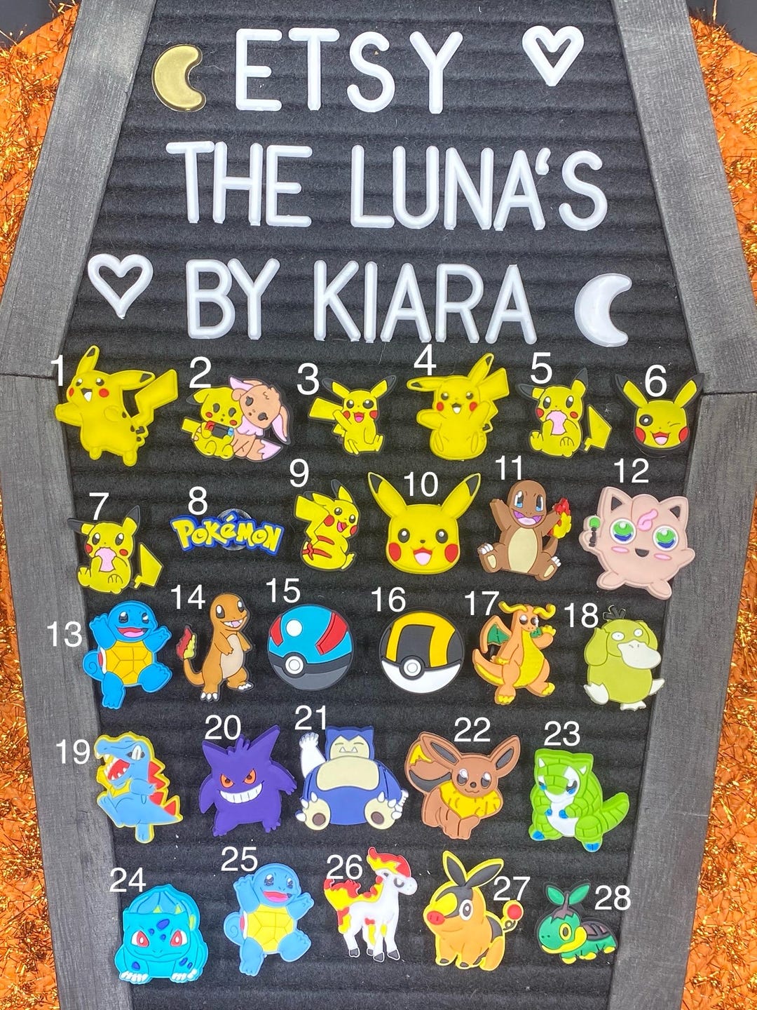 Pokémon Shoe Charms - Etsy