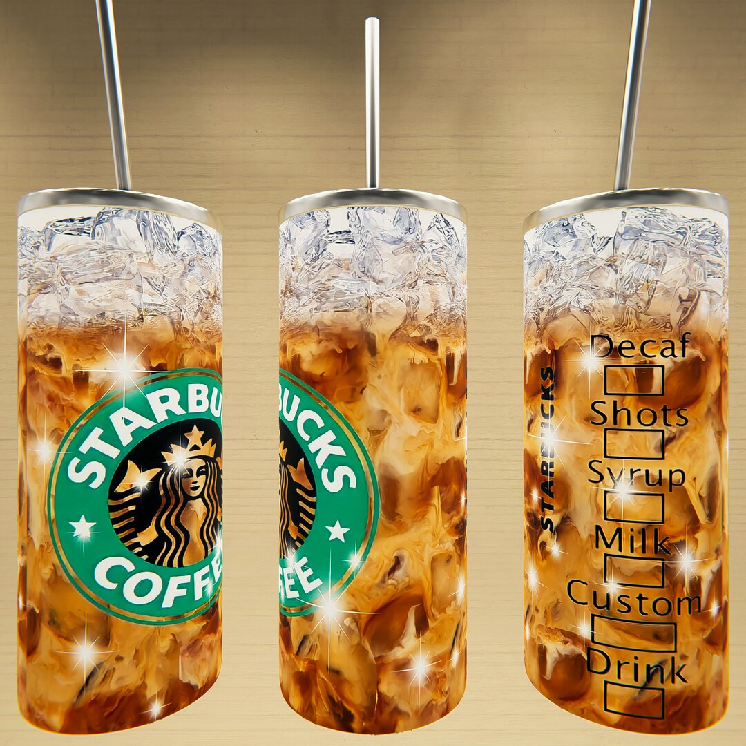 Iced Coffee Sublimation Tumbler Ice Coffee Tumbler Insulated - Etsy