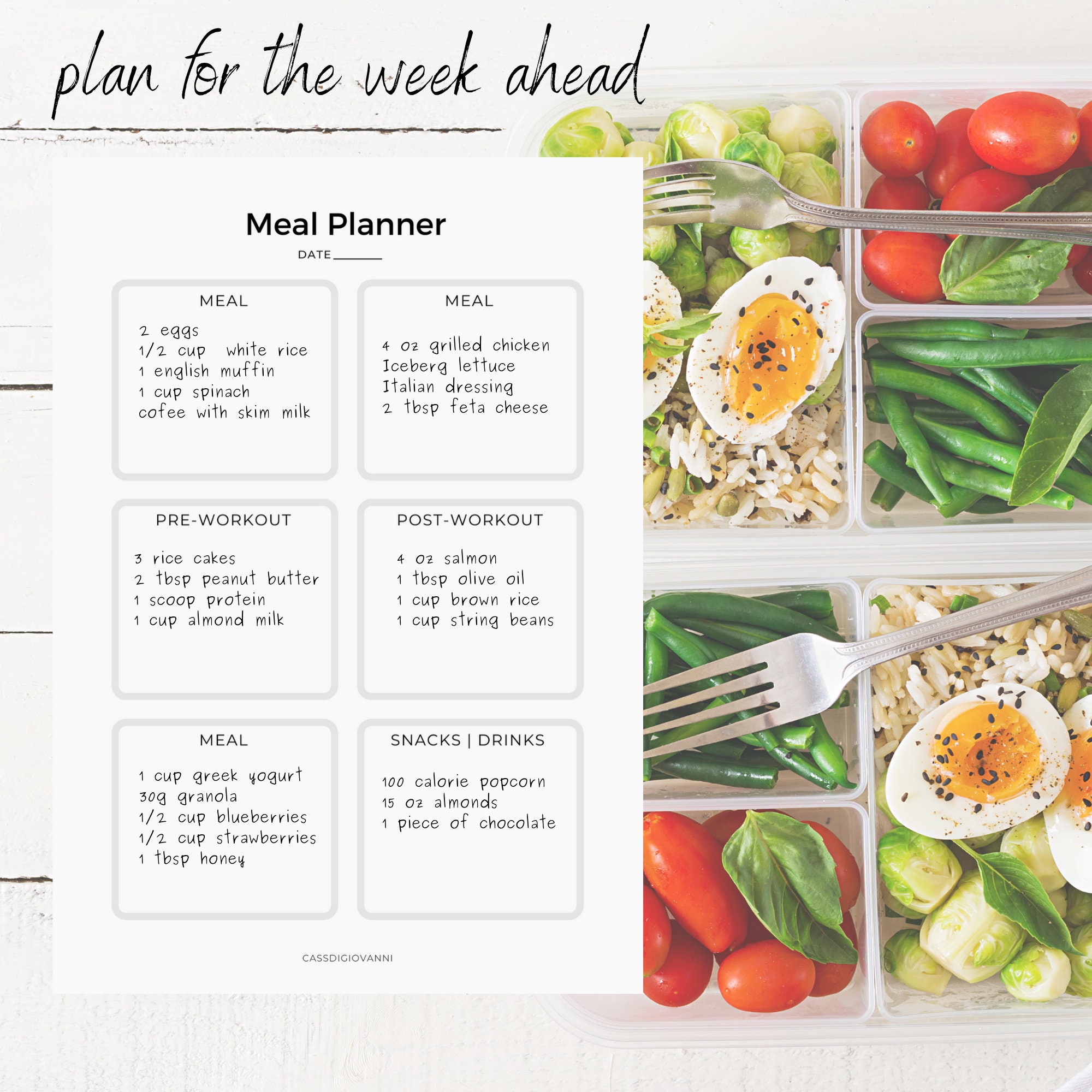 Meal Planner Templates | Meal Planning Printouts | Meal Planning ...