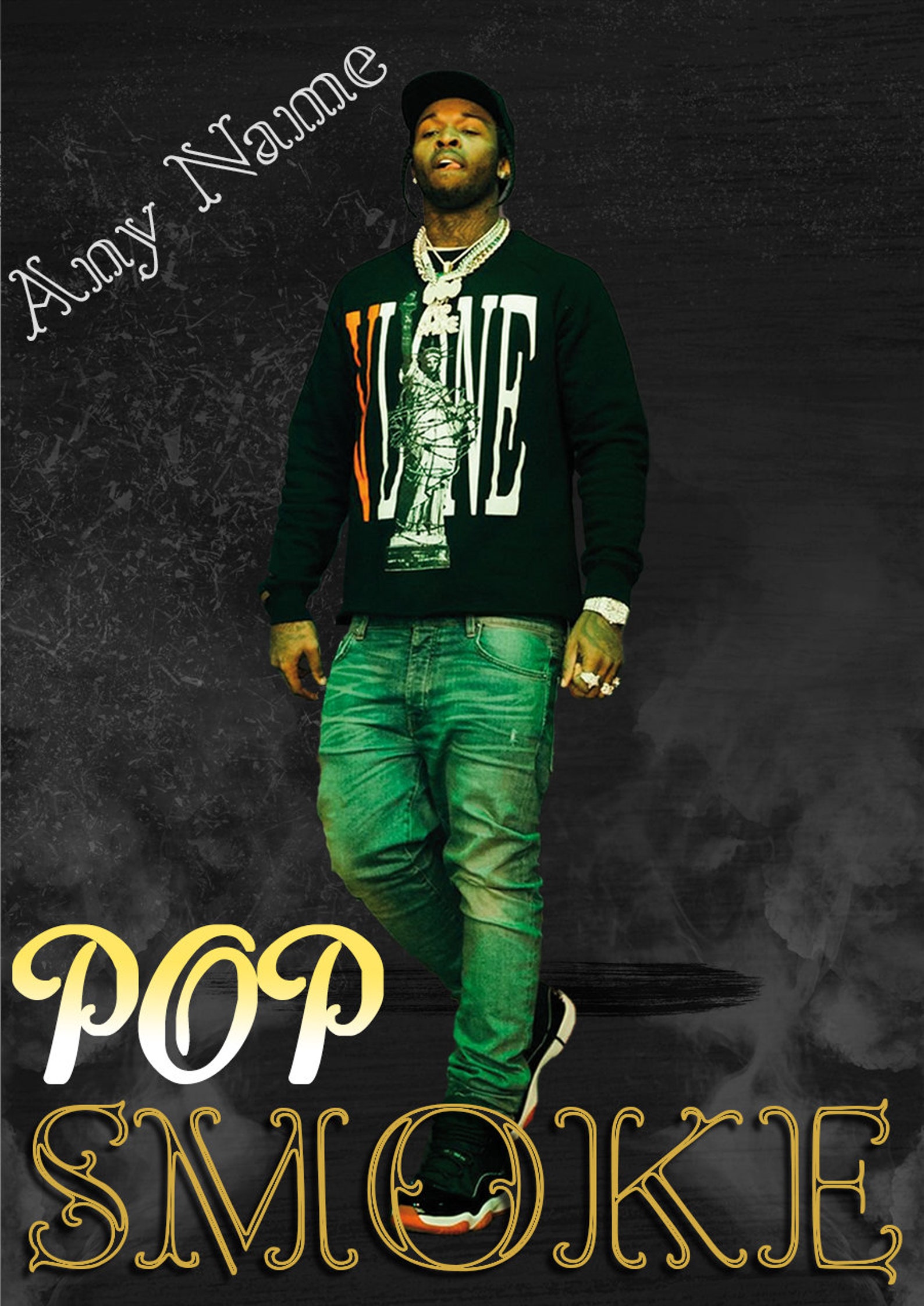 Pop Smoke Poster Personalised | Etsy