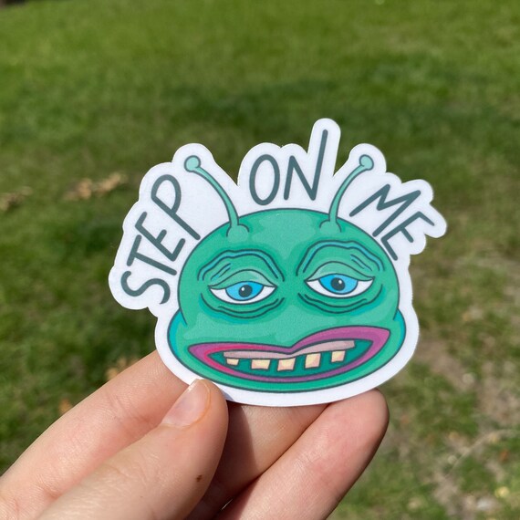 STEP ON ME Waterproof Sticker Laptop Sticker Funny Sticker - Etsy