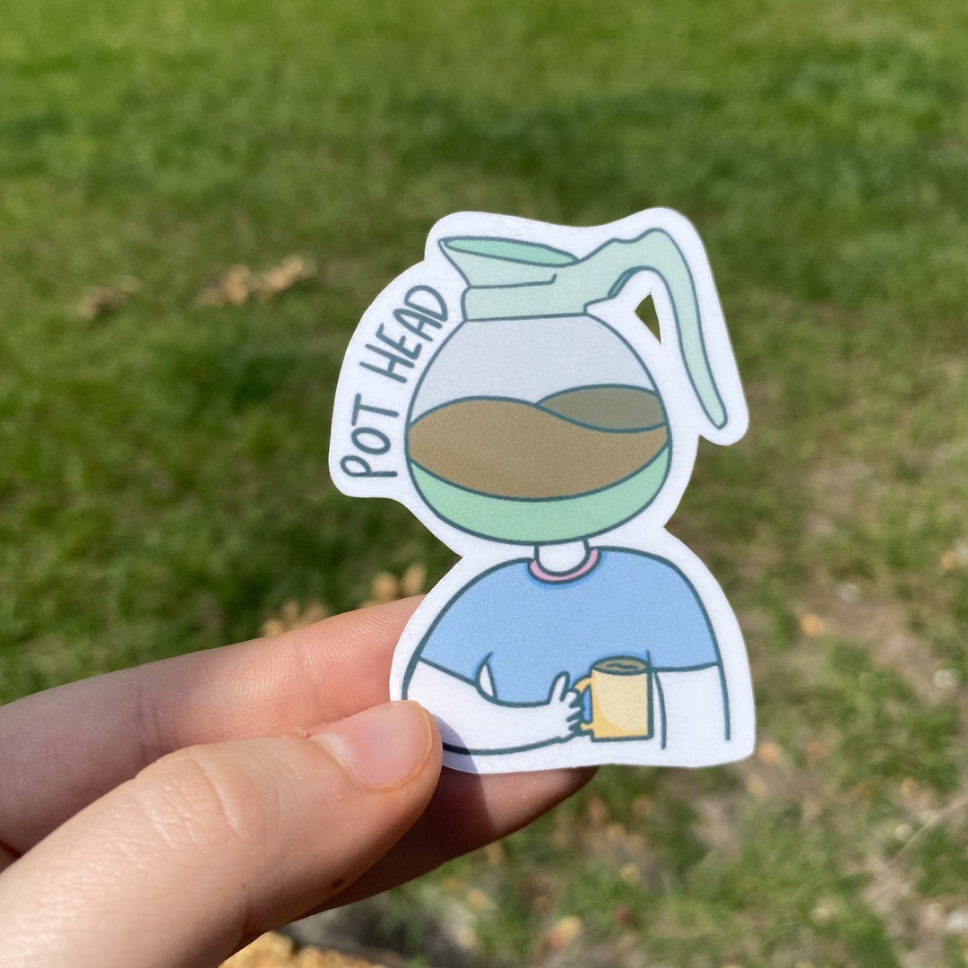POTHEAD 420 Waterproof Sticker | Laptop Sticker | Funny Sticker | Water ...