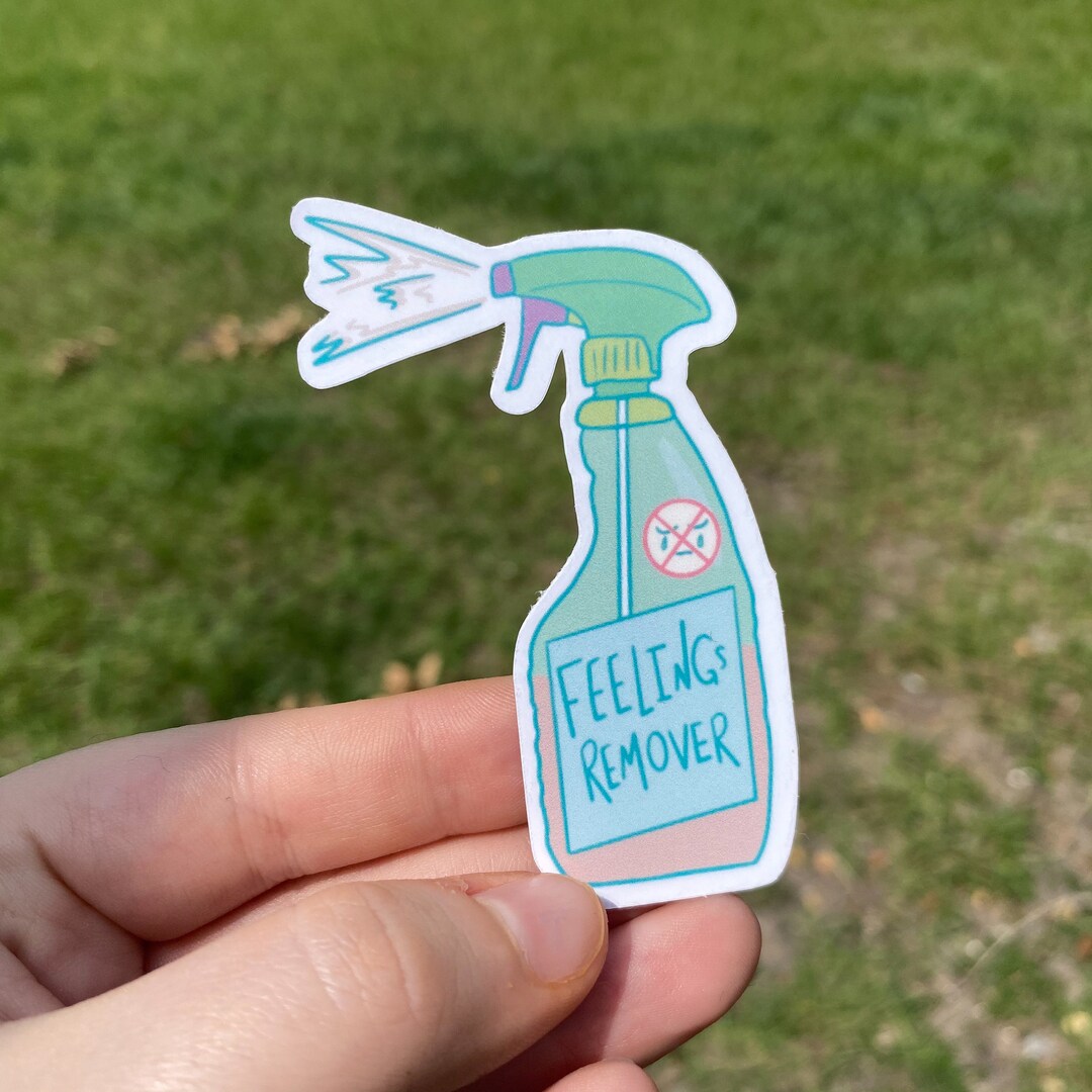 FEELINGS REMOVER Waterproof Sticker | Laptop Sticker | Funny Sticker ...